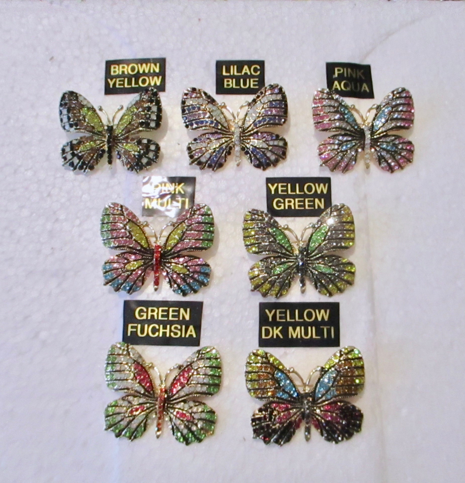 Butterfly Decorated Crystal Crystal Butterfly Decorated - Etsy