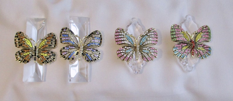 Butterfly Decorated Crystal Crystal Butterfly Decorated - Etsy