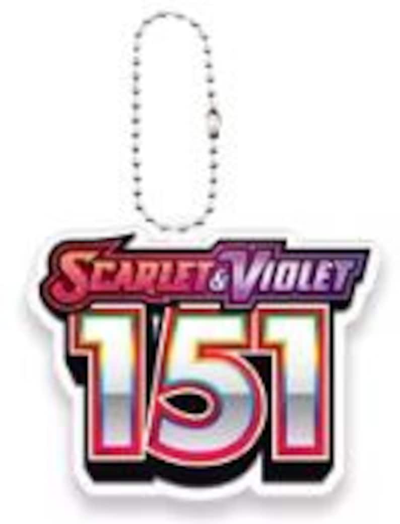 Pokémon Keychain | TCG Set Logo (scarlet Violet, Paldea Evolved, 151 ...