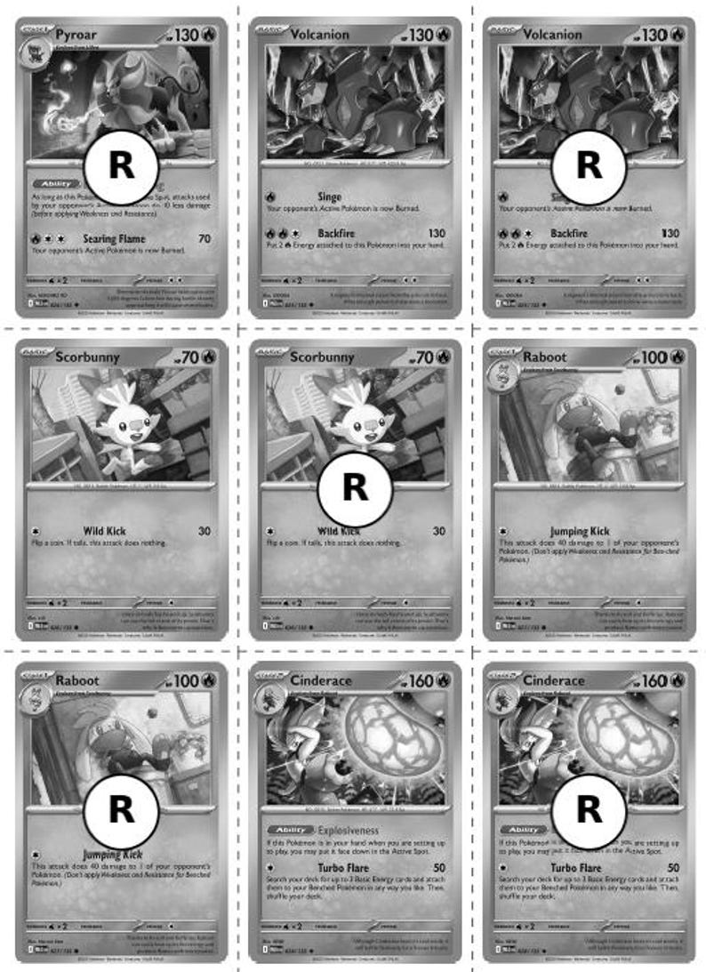 Pokémon Mega Evolution Binder Placeholders Printable PDF | Master Set ...