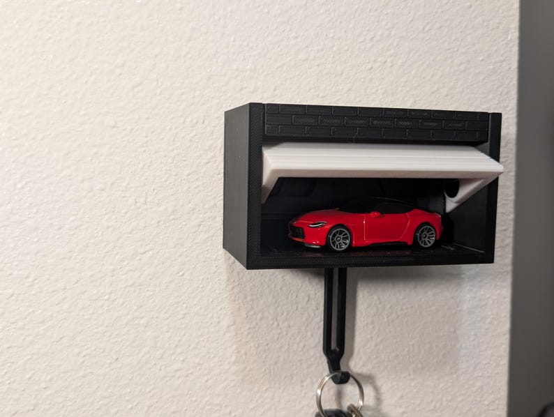 Customizable Key Holder, Hotwheels Car Garage With Opening Door ...