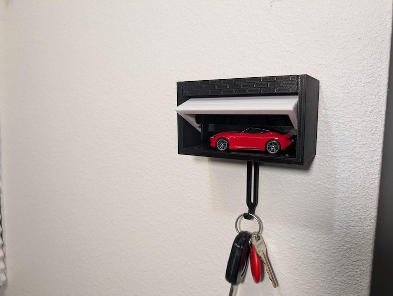 Customizable Key Holder, Hotwheels Car Garage With Opening Door ...