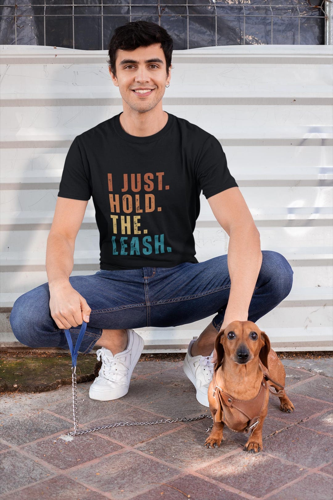 Dog Lover Graphic Tee, Leash Holding Shirt, Pet Owner T-shirt, Animal ...