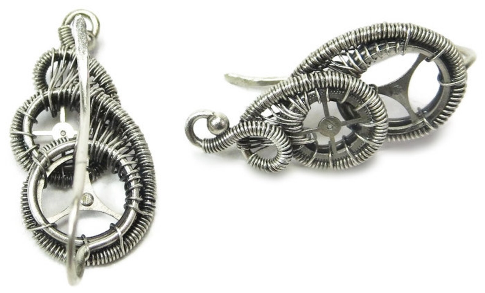 Sterling Silver Steampunk Ear Pins RIGHT EAR ONLY - Etsy
