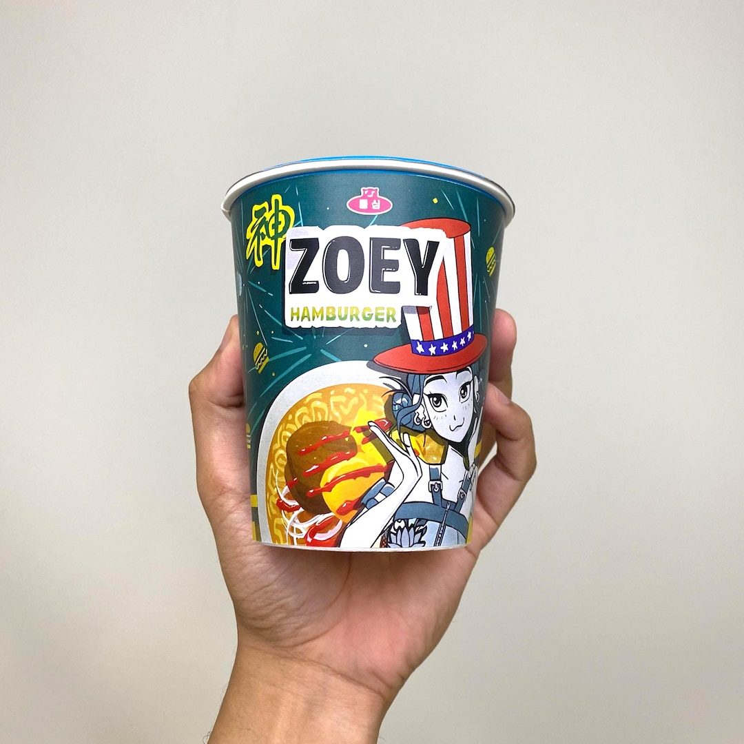 Zoey's Ramyeon, Cup Noodles Label, Kpop Demon Hunters, Printable Packaging Design, Cosplay - Etsy UK