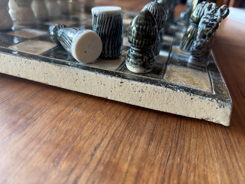 Ceramic Chess Set - Etsy