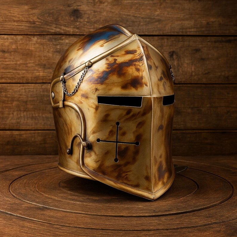 Medieval Crusader Knight Helmet | Handmade Templar Armor Helmet ...