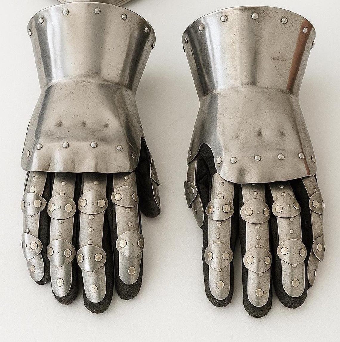 Medieval Steel Gauntlets Handmade Knight Armor Gloves for Cosplay LARP ...