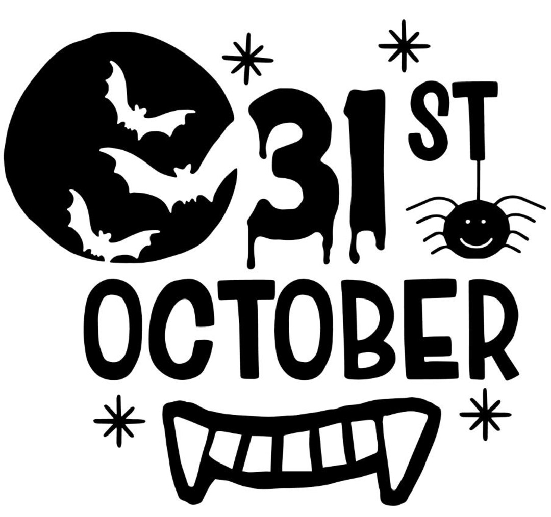 Halloween October 31st SVG - Etsy