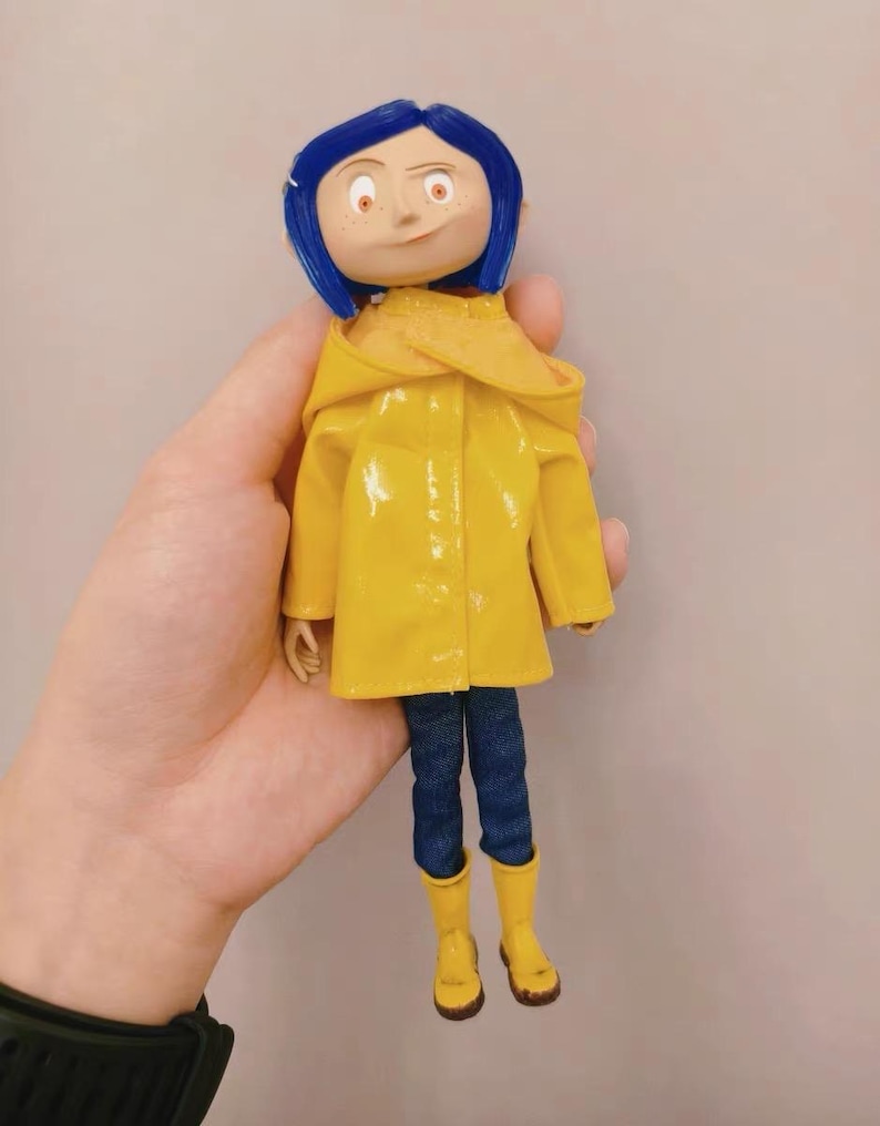 Charming Coraline Poseable Doll – Star Sweater or Raincoat Outfit ...
