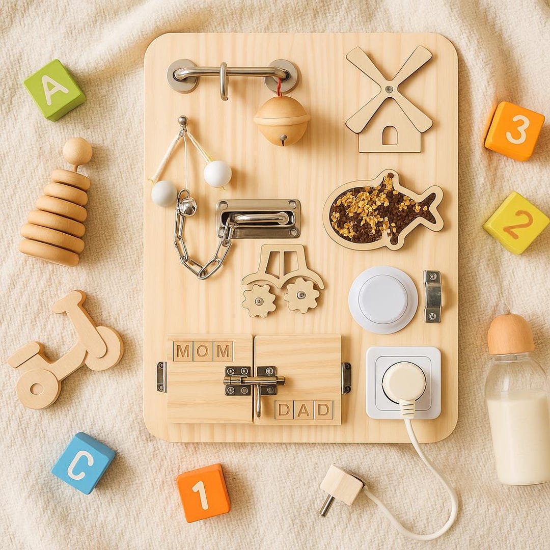 Personalized Activity Board - Montessori Board for Toddlers - Activity ...