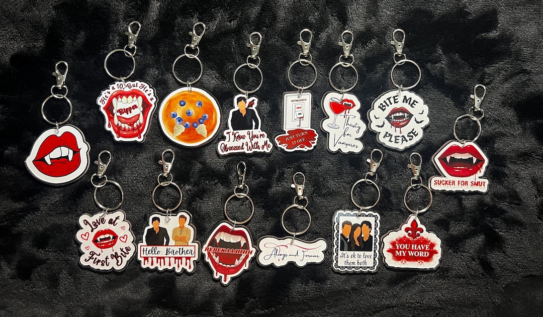 Vampire Diaries Inspired Keychains - Etsy
