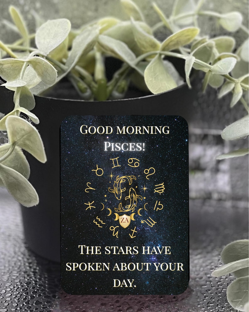 Zodiac Academy Good Morning Officially Licensed Magnets (2.95" L, 2.16 ...
