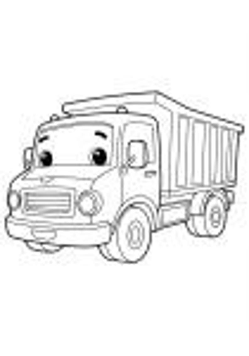 50 Transportation Coloring Pages Kids Ages 3-5 Vehicles Cars Trucks ...