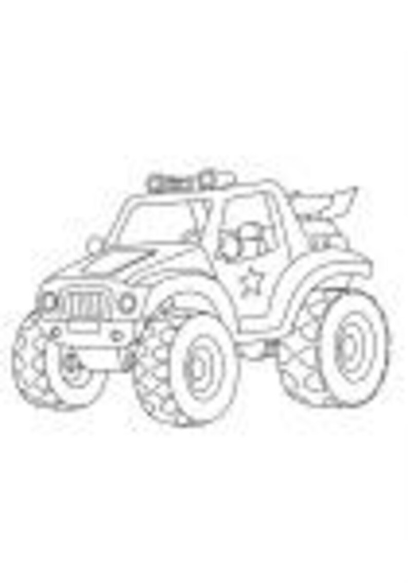 50 Transportation Coloring Pages Kids Ages 3-5 Vehicles Cars Trucks ...