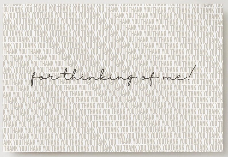 Neutral Printable Thank You Card Set - Etsy