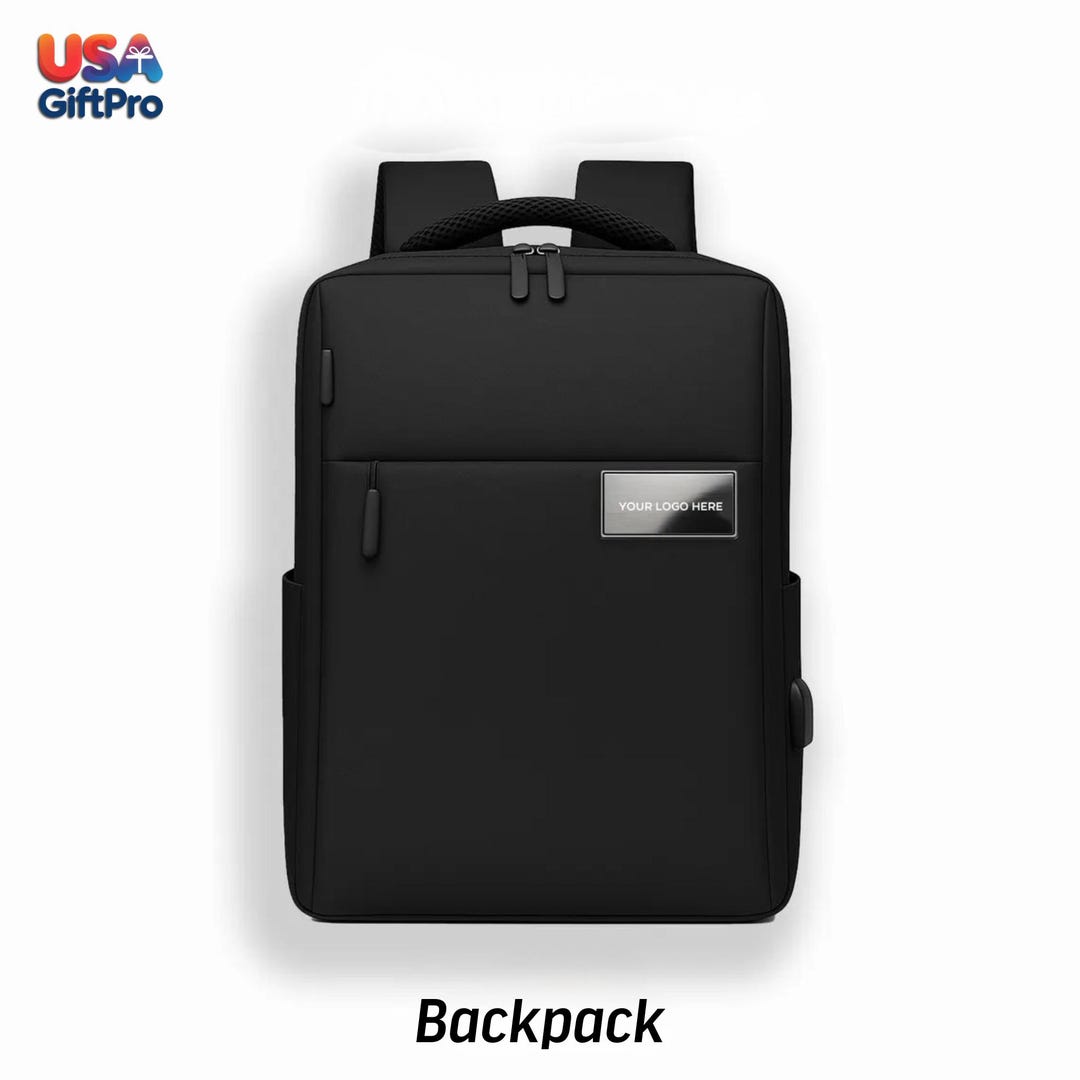 Personalized Tech Backpack – Custom Engraved Company Logo, University ...