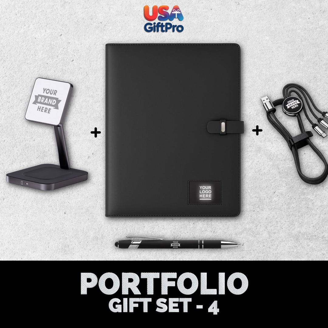 Portfolio Gift Set 4 – Portfolio Notebook, Apple Magsafe 15W Fast ...