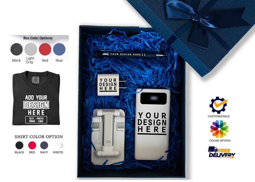 Corporate Logo Gift Box for Clients, Employee Appreciation Gift Box ...