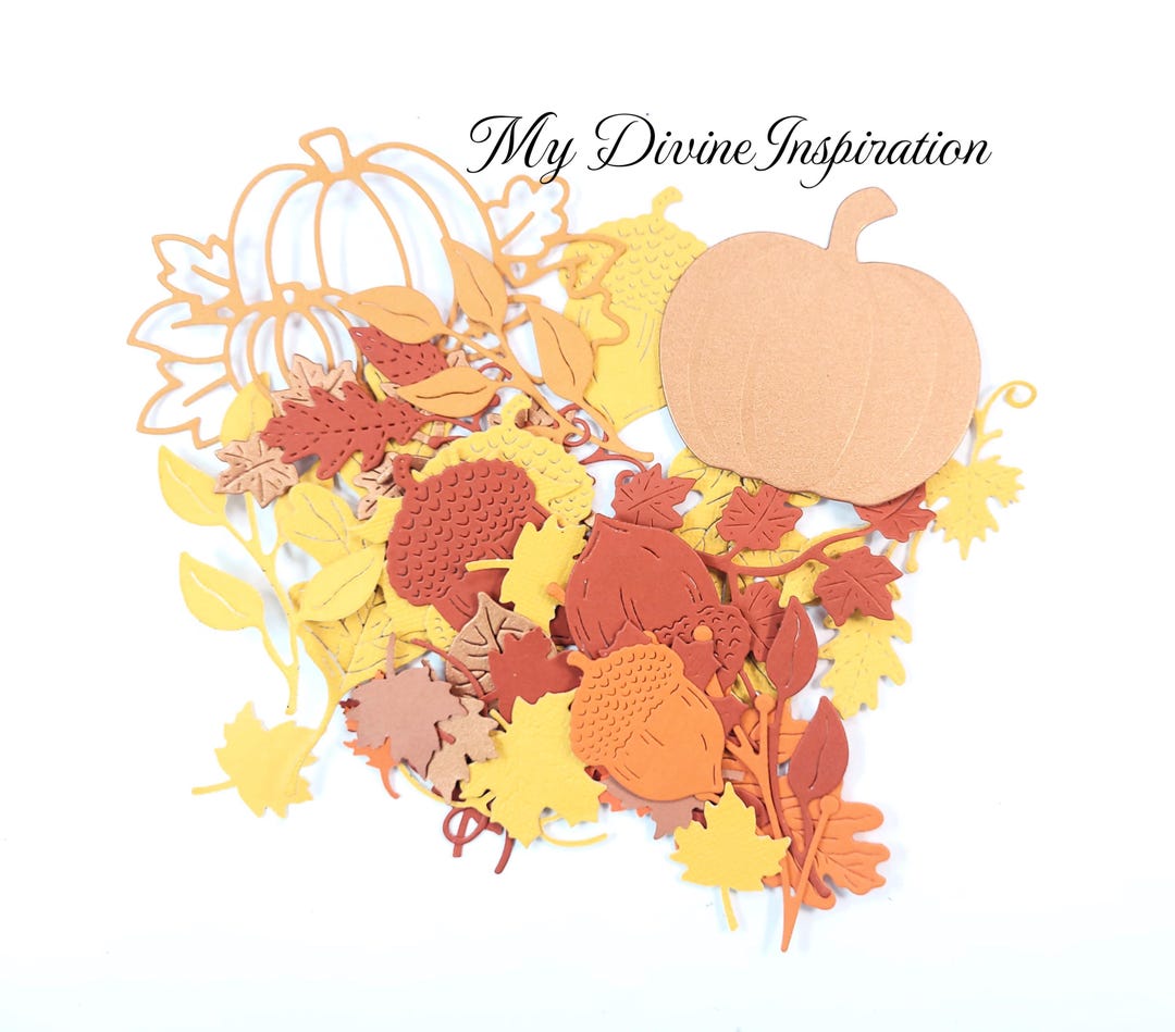 A-5384 Fall Die Cuts / Paper Cut Outs / Fall Cardstock Die Cuts / Paper ...