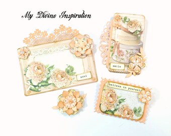 A-4011 Stamperia Passion Shabby Chic Handmade Paper Embellishments and ...