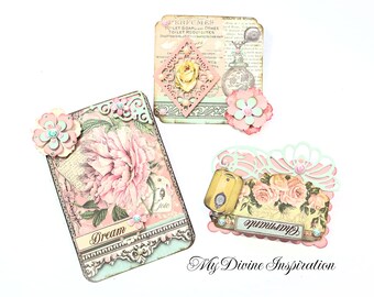 A-4988 Stamperia House of Roses Handmade Paper Embellishments and ...