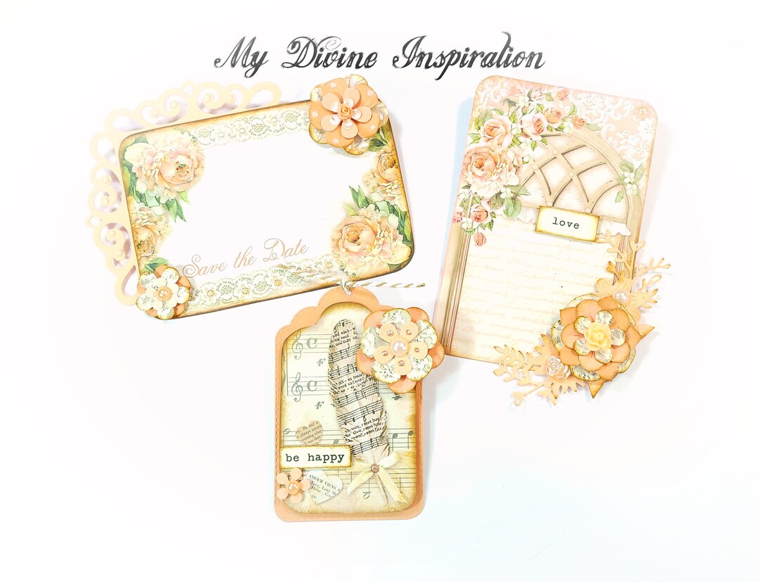 A-4372 Stamperia Ceremony Handmade Paper Embellishments and Flowers for ...