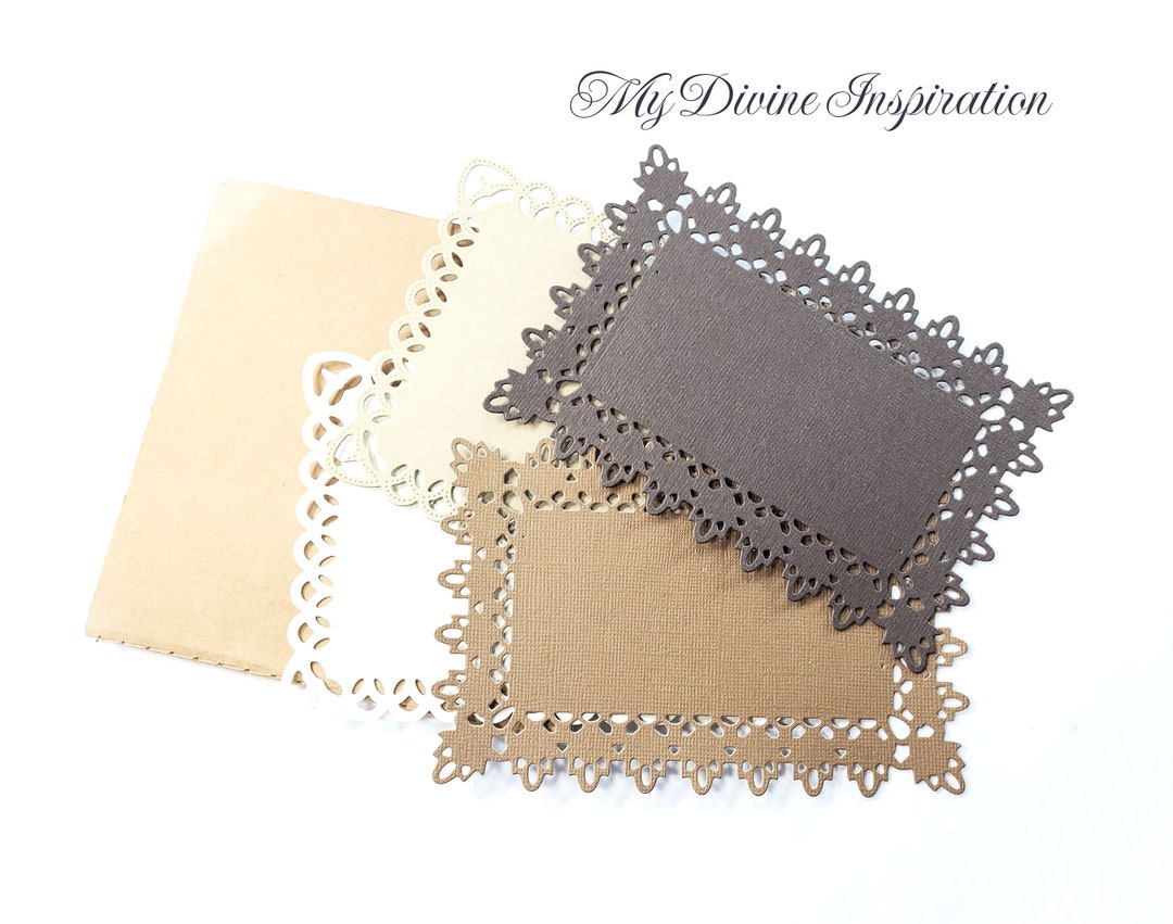 A-4708 Beige and Brown Die Cuts / Paper Cut Outs / Paper - Etsy