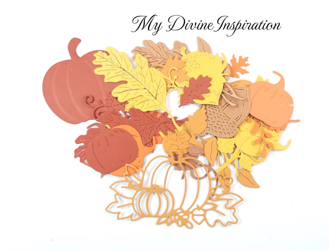 A-5386 Fall Die Cuts / Paper Cut Outs / Fall Cardstock Die Cuts / Paper ...