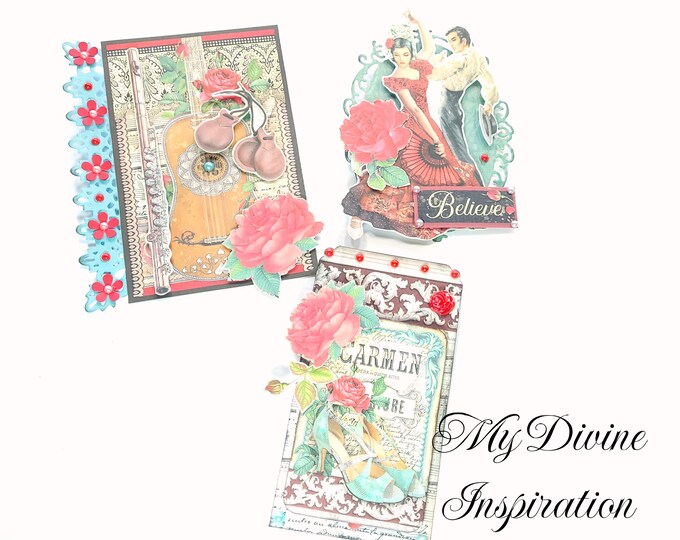 A-4011 Stamperia Passion Shabby Chic Handmade Paper Embellishments and ...