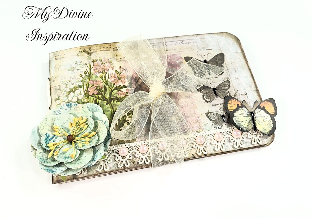 D-0262 Handmade Junk Journal Notebook / Journaling Book / Junk Journal ...