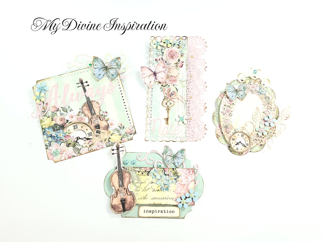 A-4430 Scrap Boys Victorian Home Handmade Paper Embellishments for ...