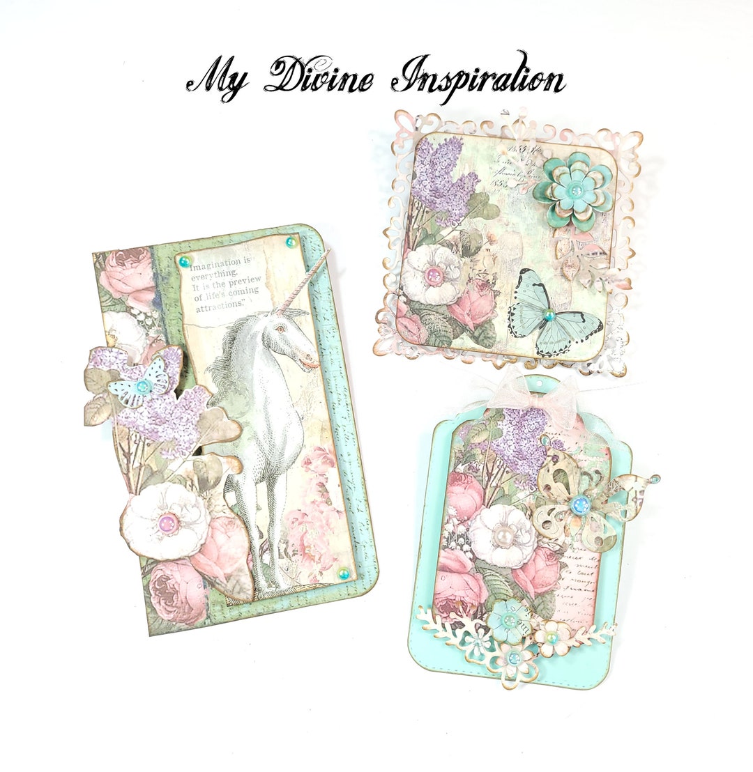 A-4224 Stamperia Wonderland Shabby Chic Handmade Paper Embellishments ...