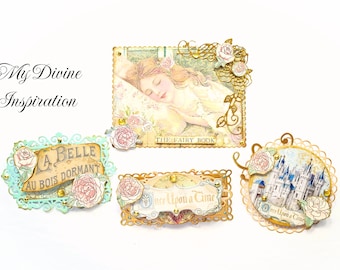 A-4988 Stamperia House of Roses Handmade Paper Embellishments and ...