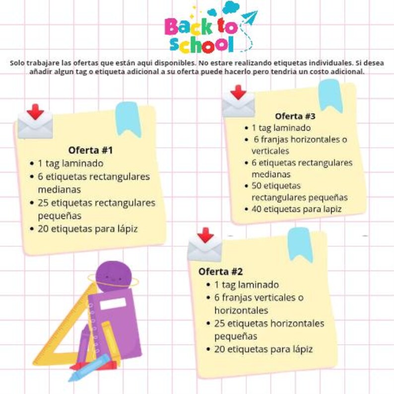 Etiquetas Escolares | Labels Personalizados | Labels Para útiles ...