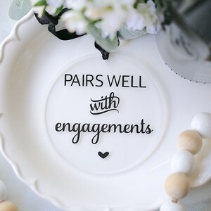 Wine Bottle Tags - Just Engaged - Congratulations Gift - Engagement ...