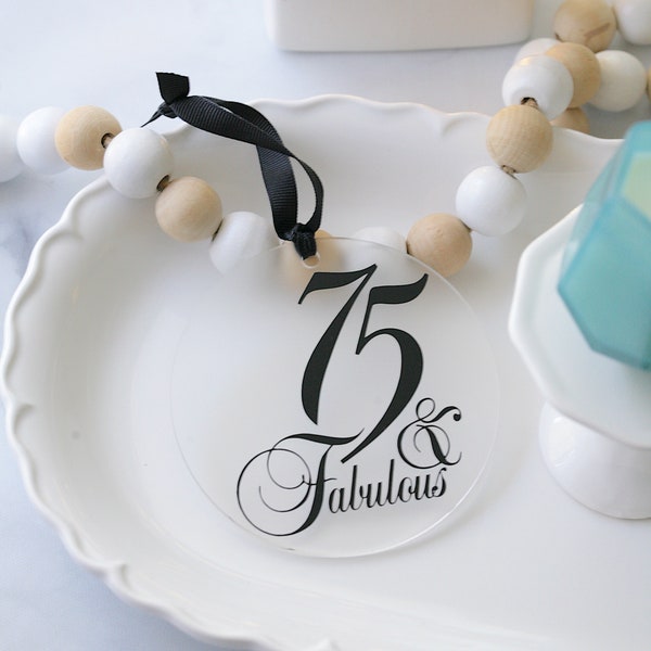 75th Birthday Tags - Etsy