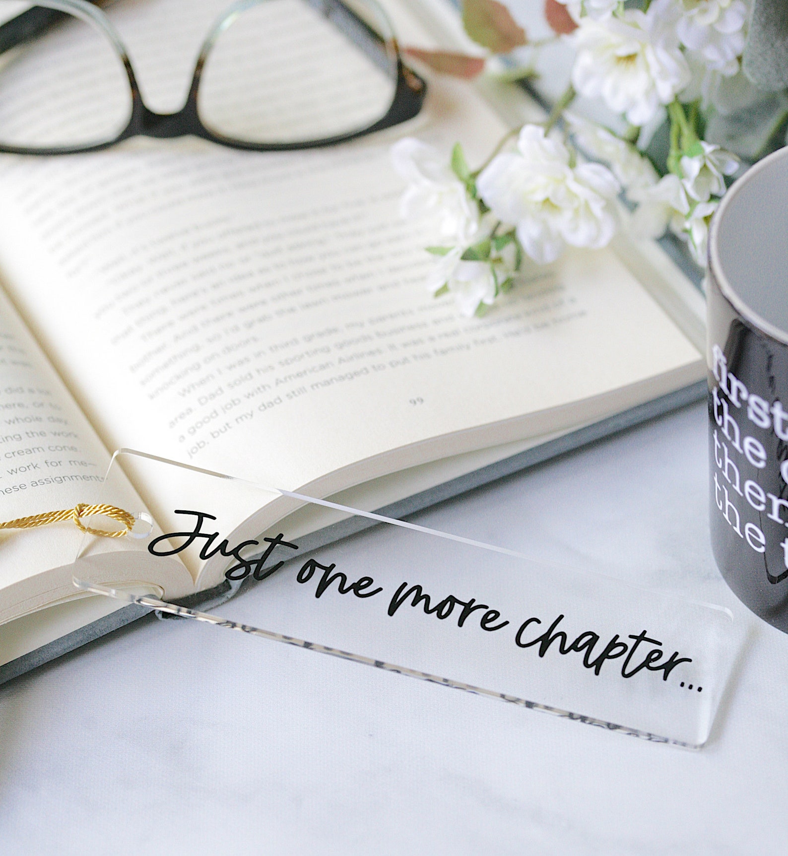 Bookmark Just One More Chapter Funny Gifts Birthday - Etsy