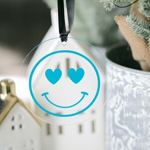 Acrylic Ornaments Smiley Face Gift Tags Retro Thinking - Etsy