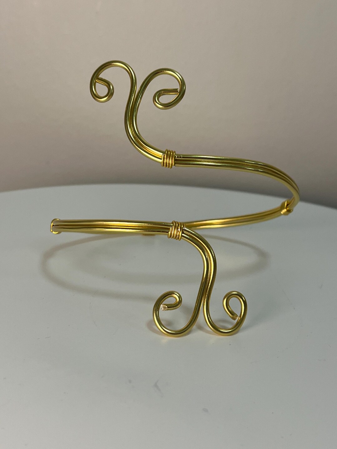Adjustable Handmade Gold Arm Cuff- Boho Festival Jewerly - Etsy UK