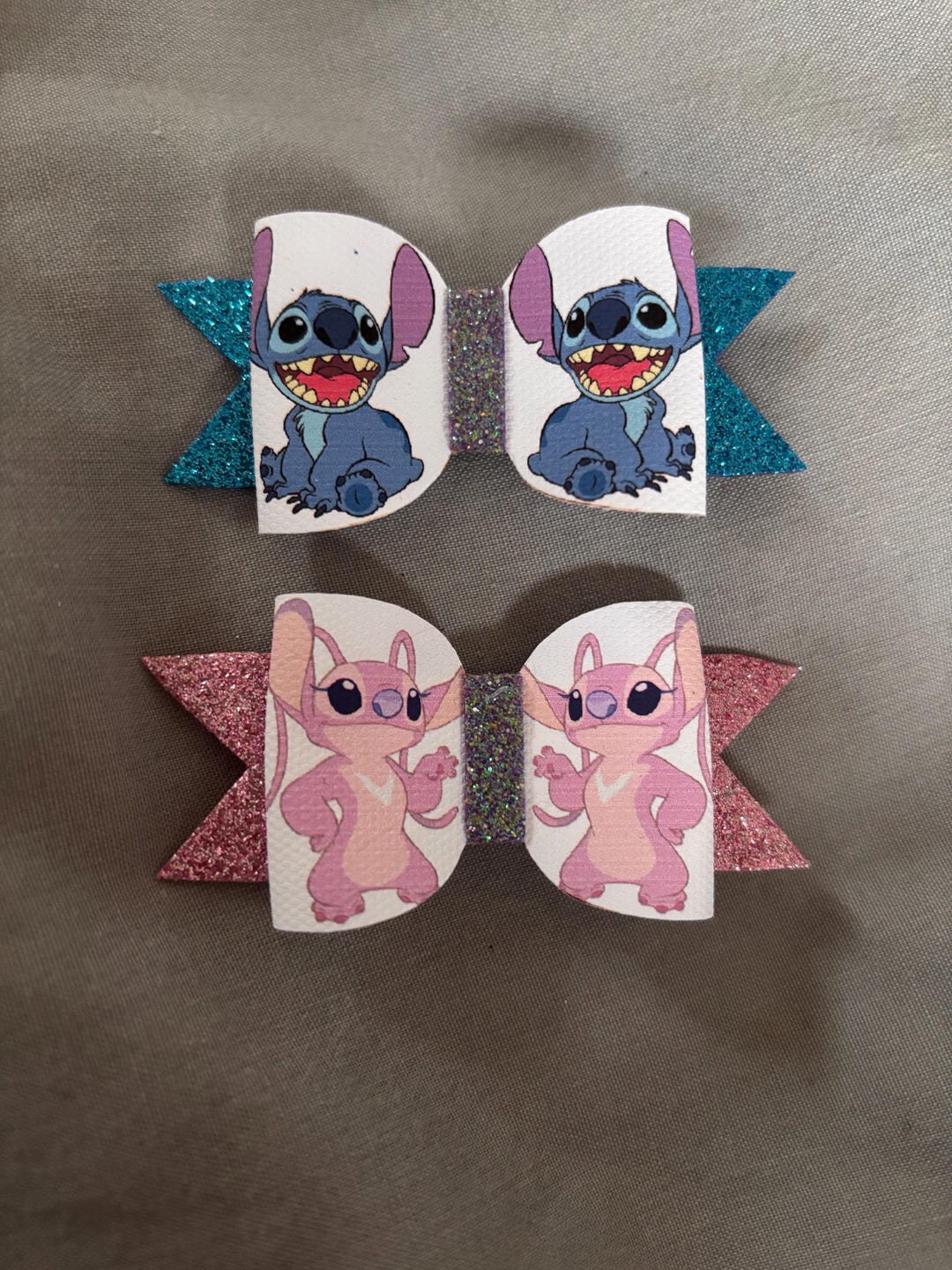 Stitch and Angel Hair Bows - Etsy