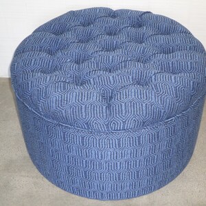 Round Tufted Storage Ottoman Design Your Own to Suit Your Space - Etsy