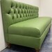 Custom Curved Beige Diamond Tufted Banquette Made Especially for You ...