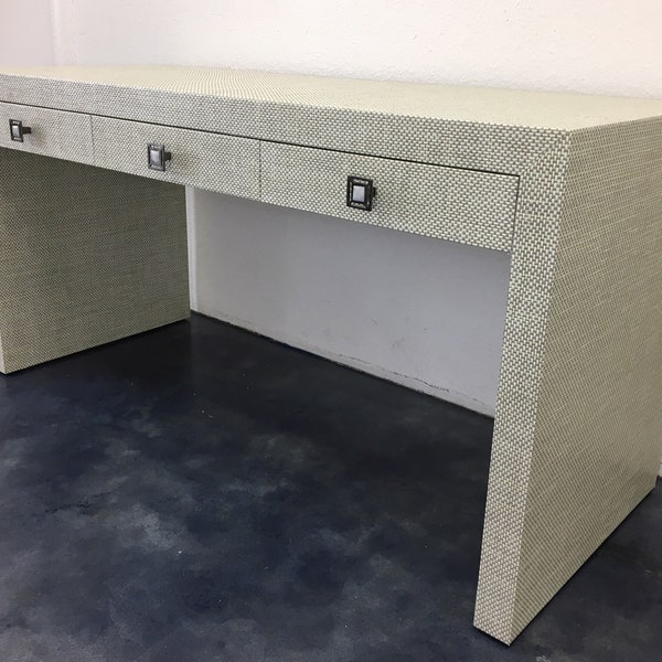 Grasscloth Waterfall Table Custom Built to Suit Your Space Design Your ...