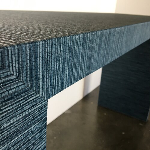 Grasscloth Waterfall Table Custom Built to Suit Your Space | Etsy