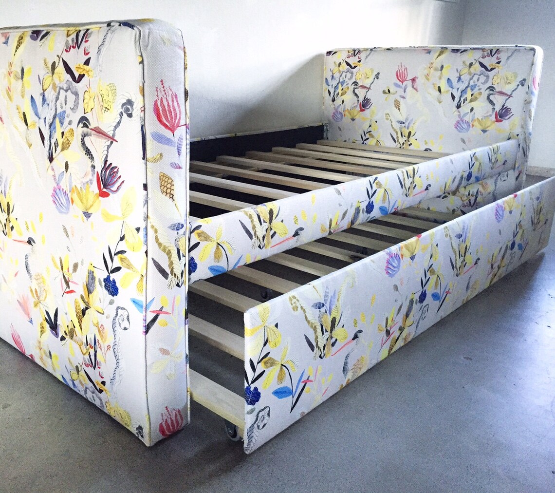 Custom Daybed With Trundle Design Your Own in ANY Fabric | Etsy