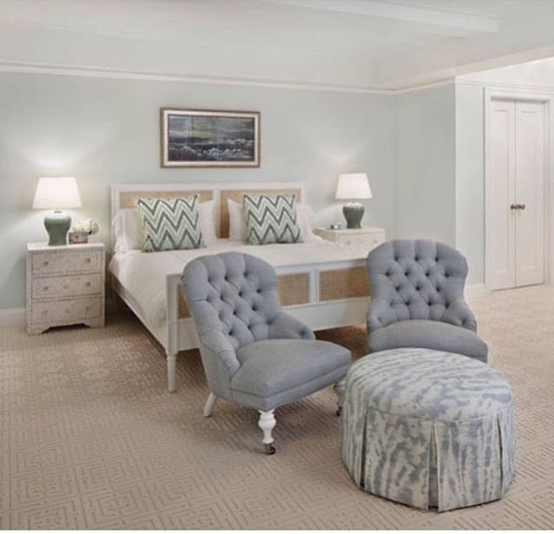 Custom Round Skirted Ottoman COM - Etsy