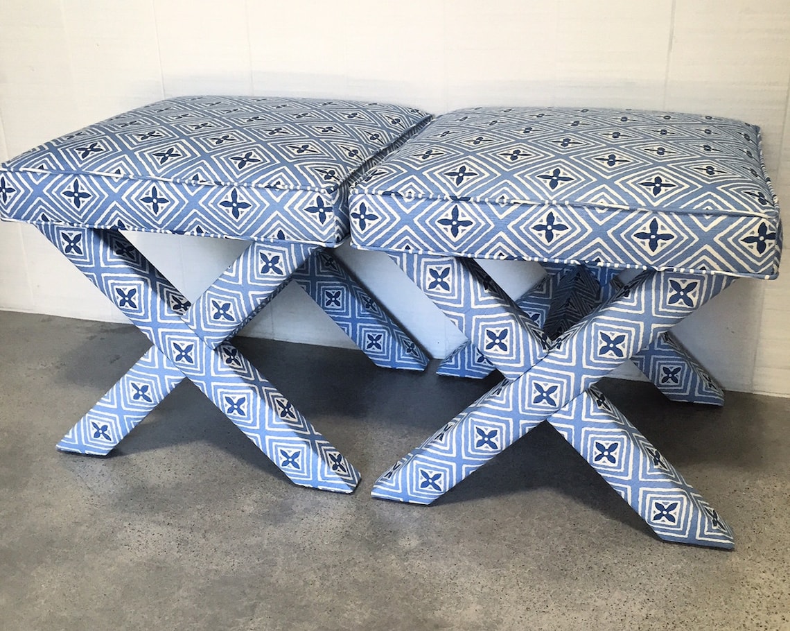 X-benches Custom Design Your Own With ANY Fabric - Etsy
