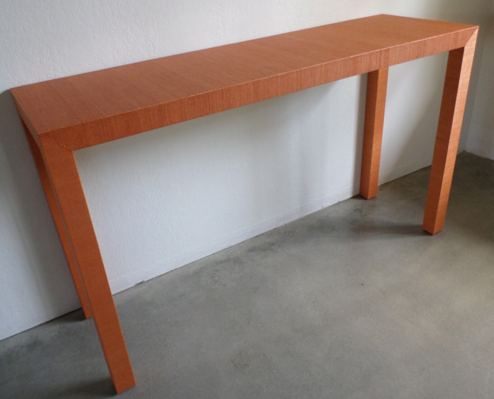 Grasscloth Covered Table - Custom Built - Design Your OWN - Etsy