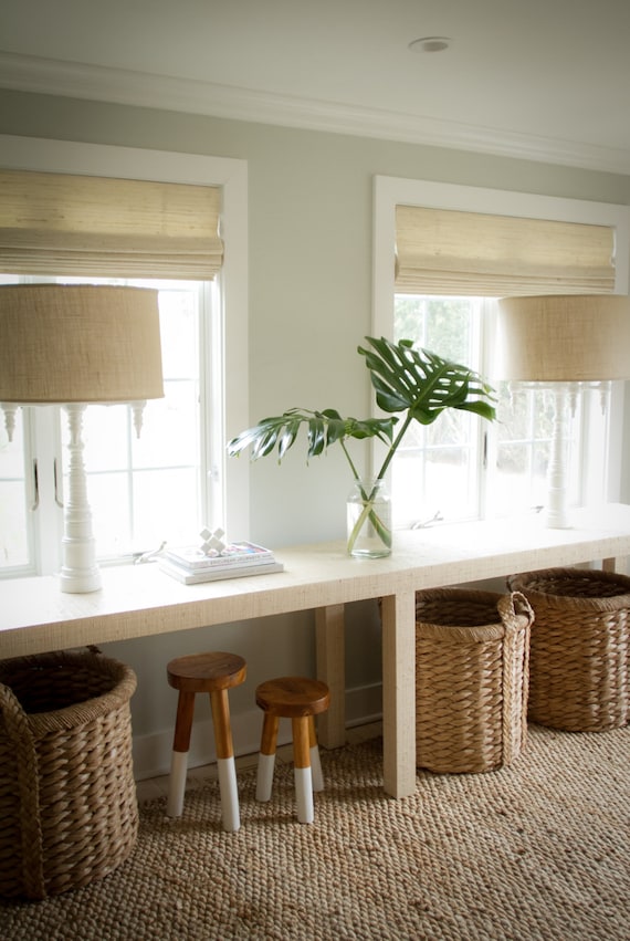 Console table in front of window store